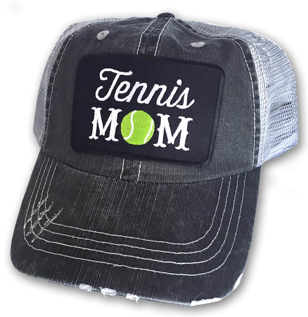 Tennis Mom *Patch* Trucker Hat - Moms For Sports | Custom Sports Products